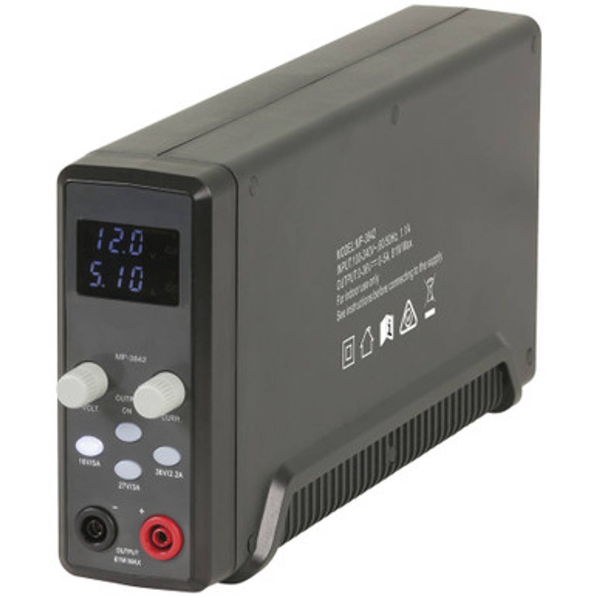 POWERTECH 0-36VDC 0-5A Slimline 80W Lab Power Supply - Bunnings Australia