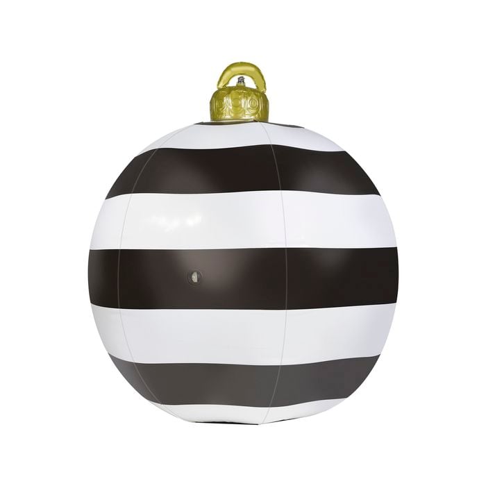 Arlec 80cm Black & White Inflatable PVC Bauble - Bunnings Australia