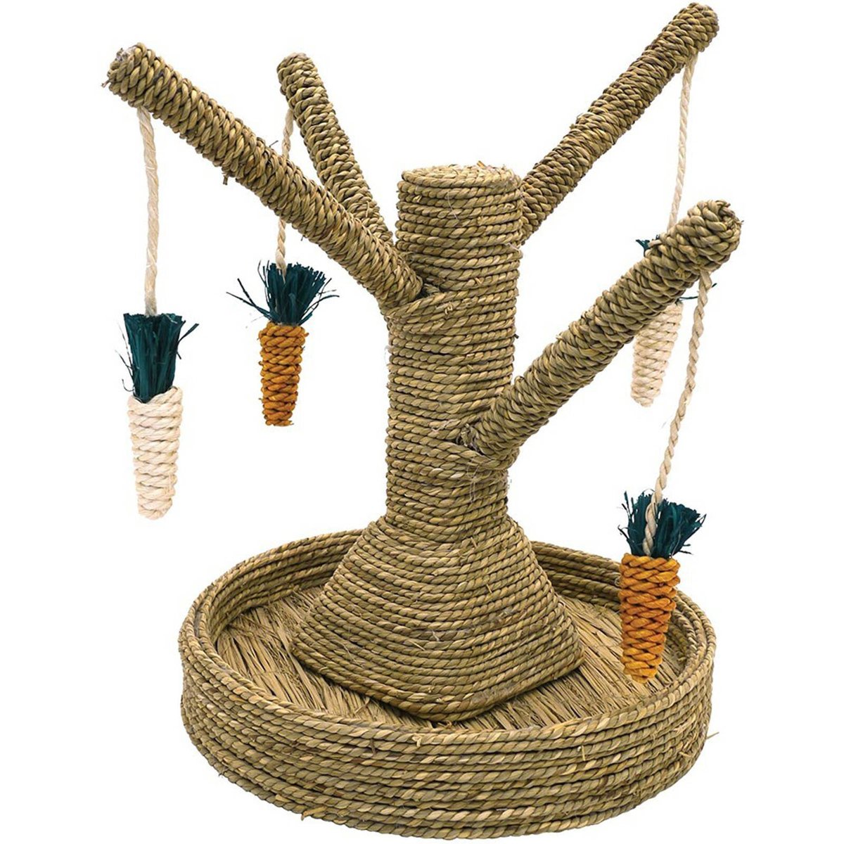 Rosewood 40cm Sea Grass Bunny Fun Tree Play/Chew/Scratch Rabbit Pet Toy ...