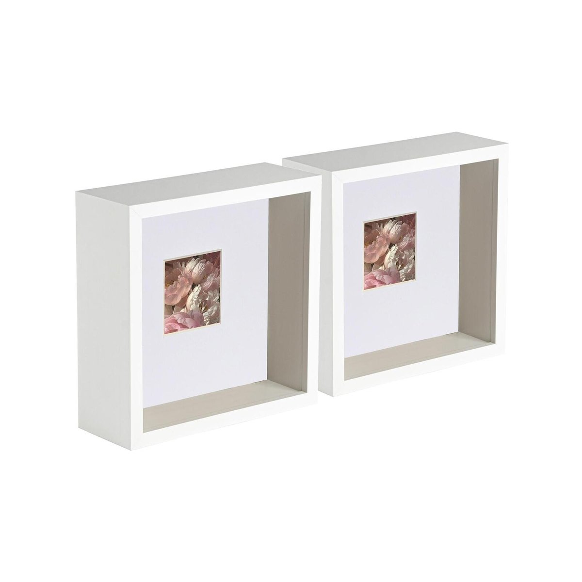 Nicola Spring 5 Piece 6 x 6 3D Shadow Deep Box Photo Frame Set - Craft ...