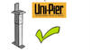 Uni-Pier 65 x 65 x 400mm Post With Adjustable Screw Top Head - Bunnings ...