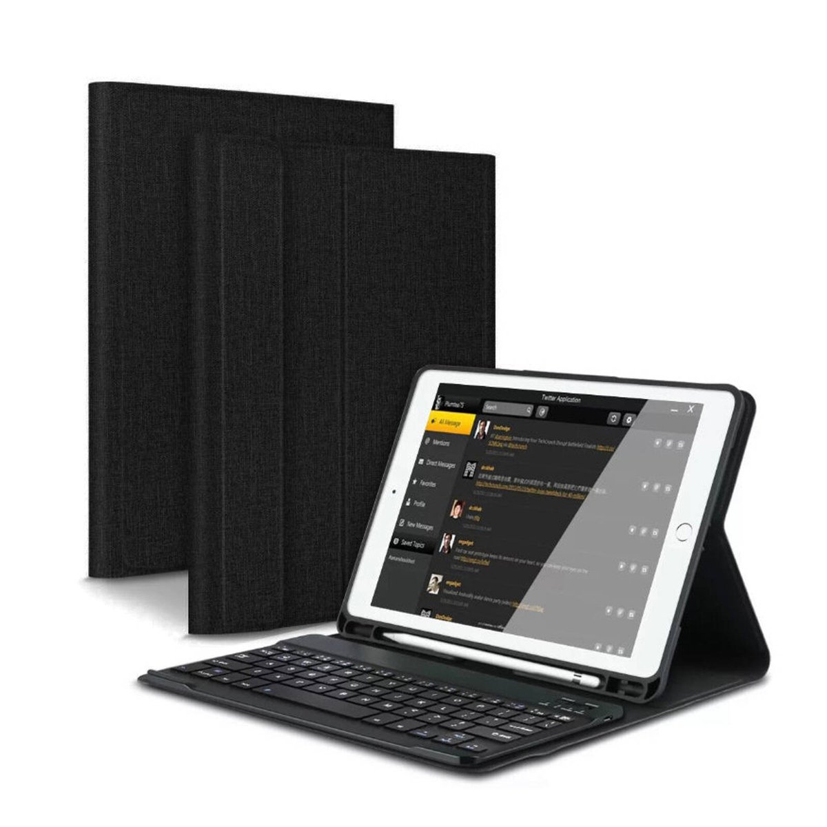 Keyboard Smart Cover Flip Case - iPad 7/8/9th 10.2" (19/20/21) / Air3 ...