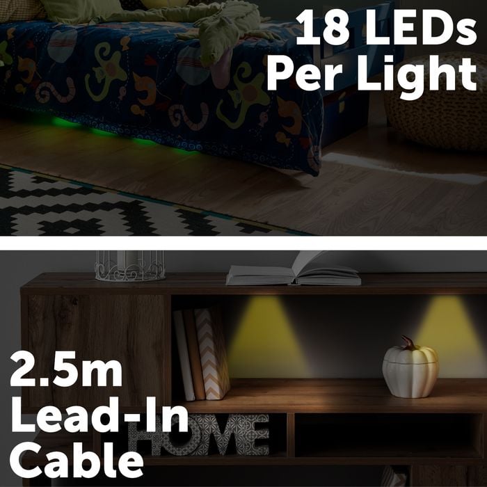 Arlec Grid Connect Smart RGBW Puck Lights - 4 Pack - Bunnings Australia