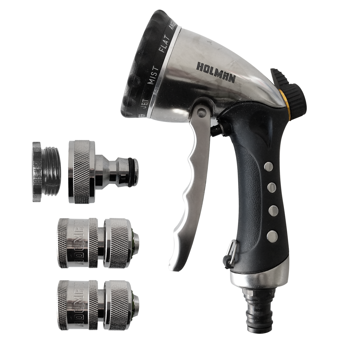 Holman 12mm 5 Piece Multifunction Metal Hose End Trigger Gun Set ...