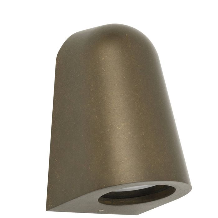 CLA Lighting Torque Exterior Aged Brass Surface Mounted Cone Wall Light ...