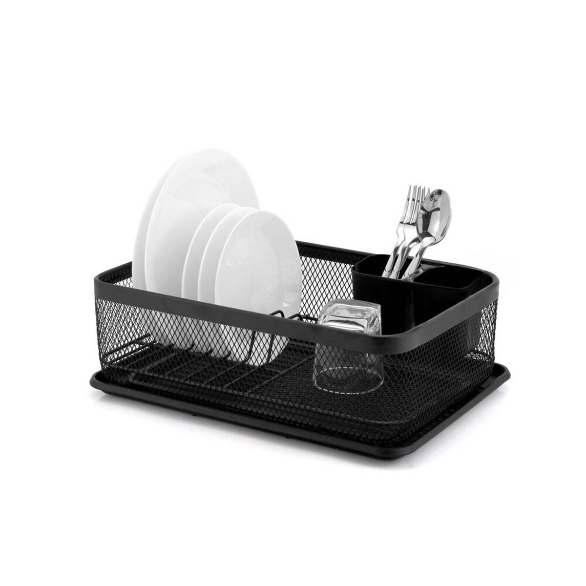 Classica Nero Mesh Dish Rack Rust Resistant Home Organiser 41x29.5cm ...