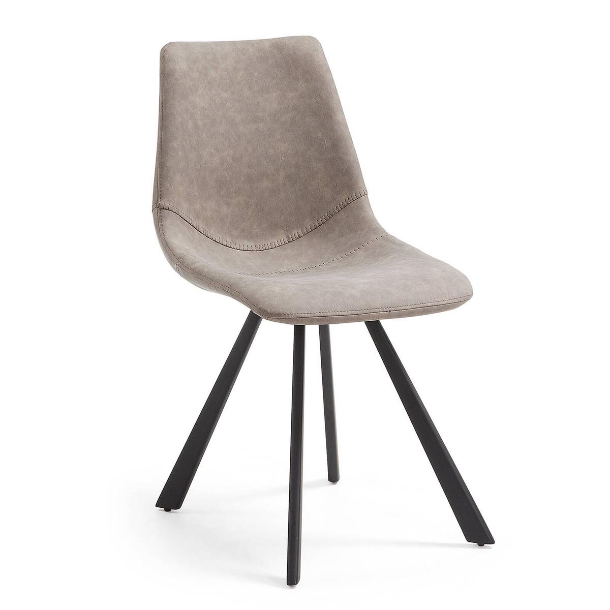 Alve chair beige synthetic leather - Bunnings Australia