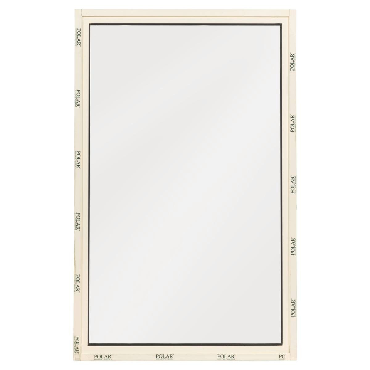 Polar View 600 x 945mm Double Glazed Fixed White Birch Window ...