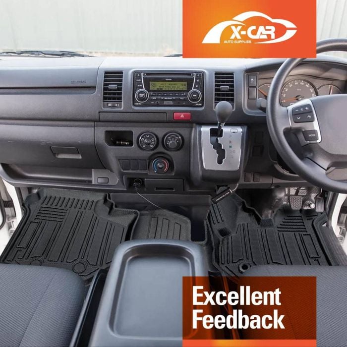 All-Weather Front Floor Mats for Toyota Hiace Van 2015-2019 Customized ...