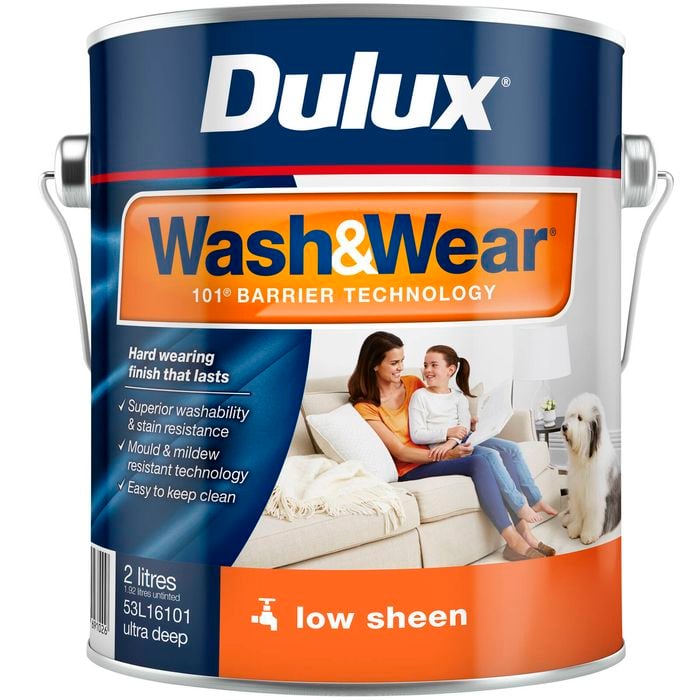 Dulux Wash&Wear Ultra Deep Low Sheen Interior Paint - 2L - Bunnings New ...
