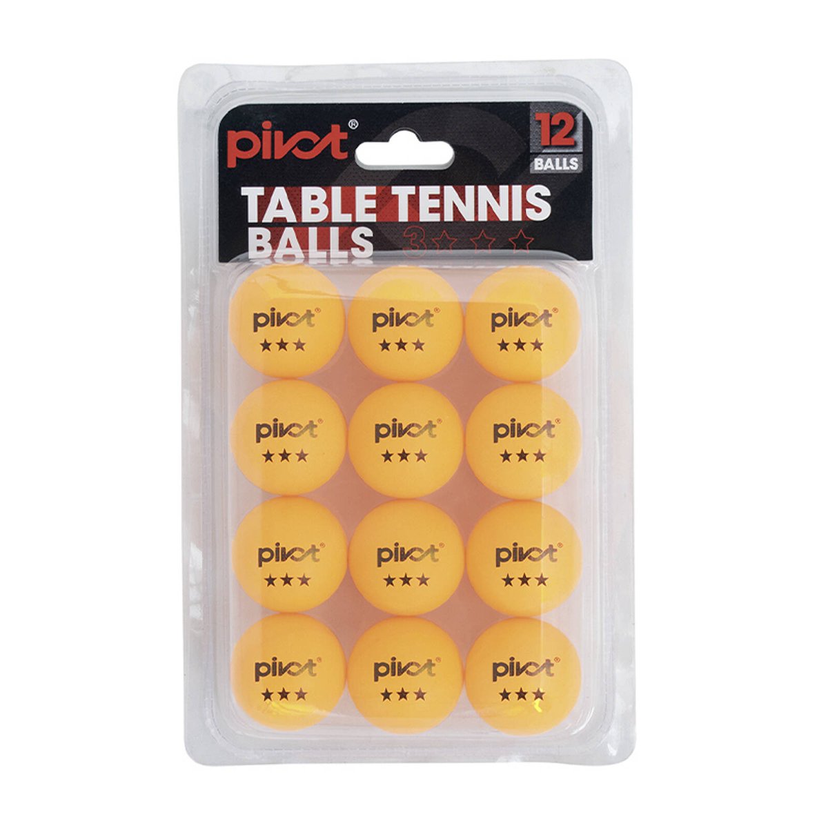 12pc Pivot 3 Star Table Tennis Balls Orange - Bunnings Australia