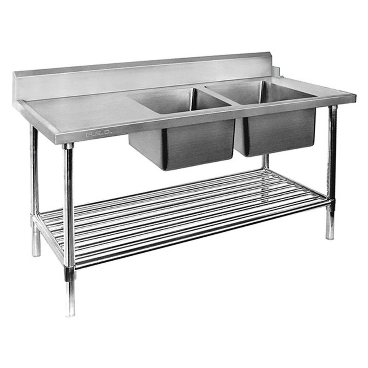 Right Inlet Double Sink Dishwasher Bench DSBD7-1800R/A - Bunnings Australia