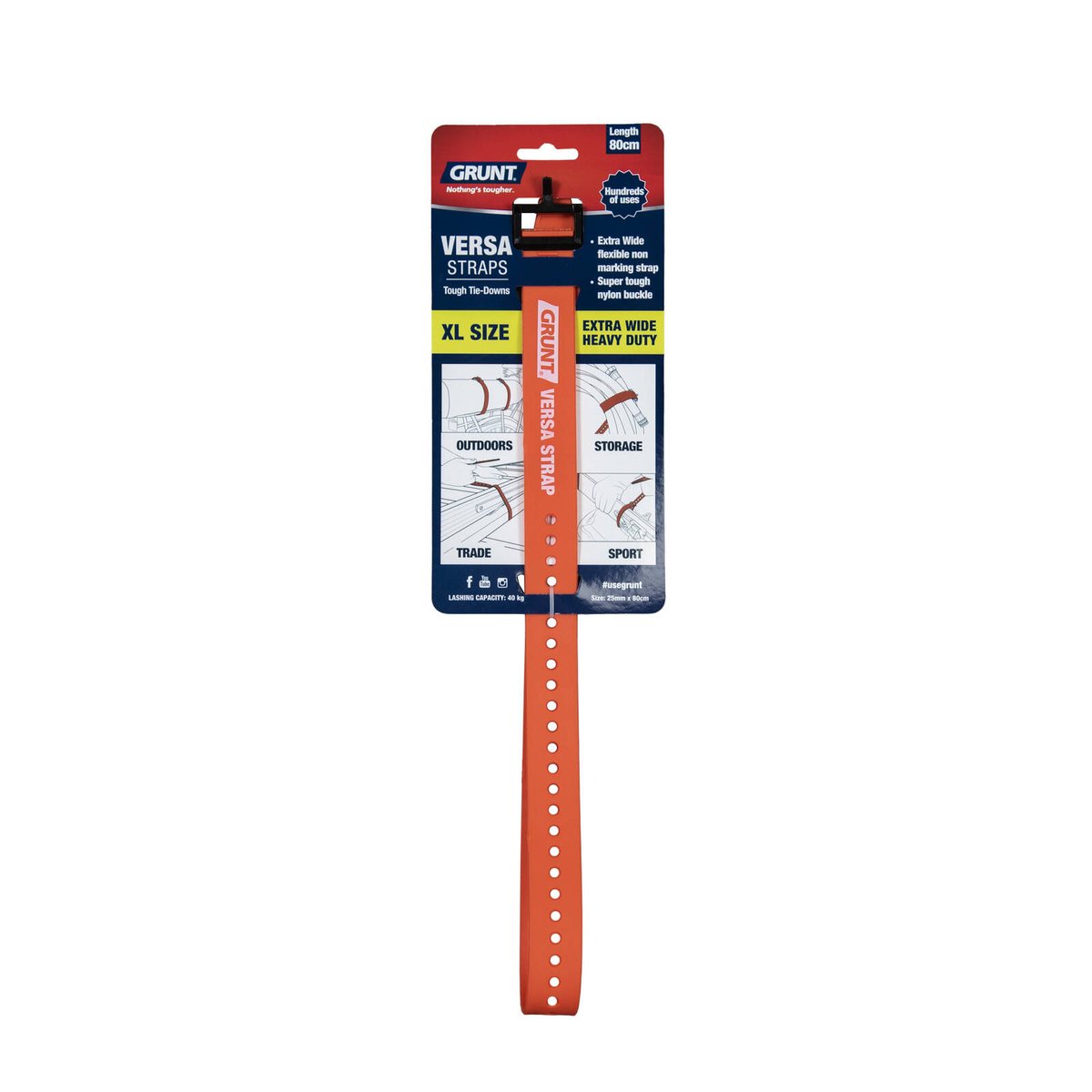 GRUNT 25mm x 80cm Versa Extra Wide Strap - Bunnings New Zealand