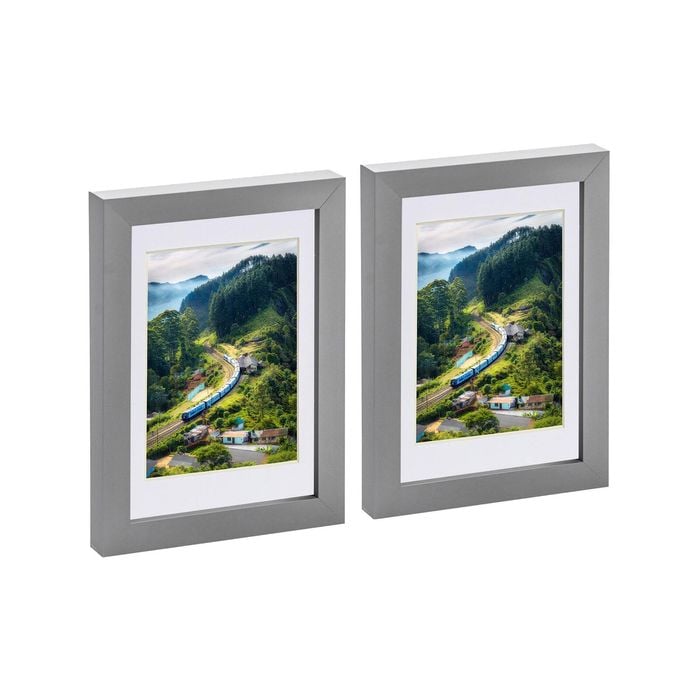 Nicola Spring Photo Frames with 4" x 6" Mount - 5" x 7" - Grey - Pack ...