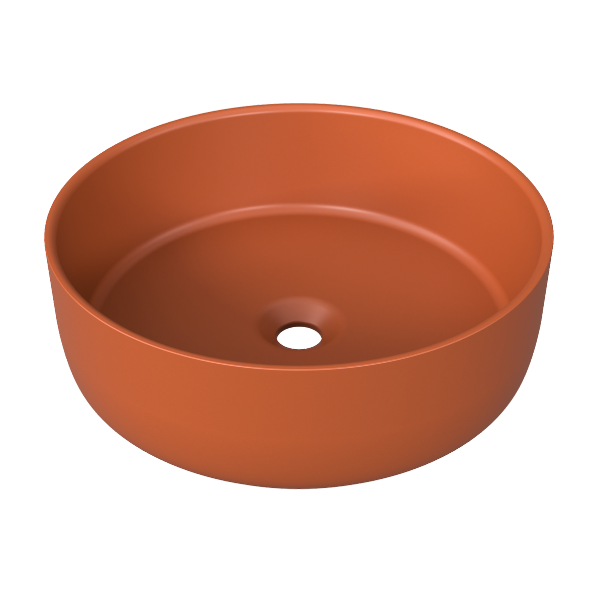 New England Joinery 360mm Terracotta Matt Allure Basin - Bunnings Australia