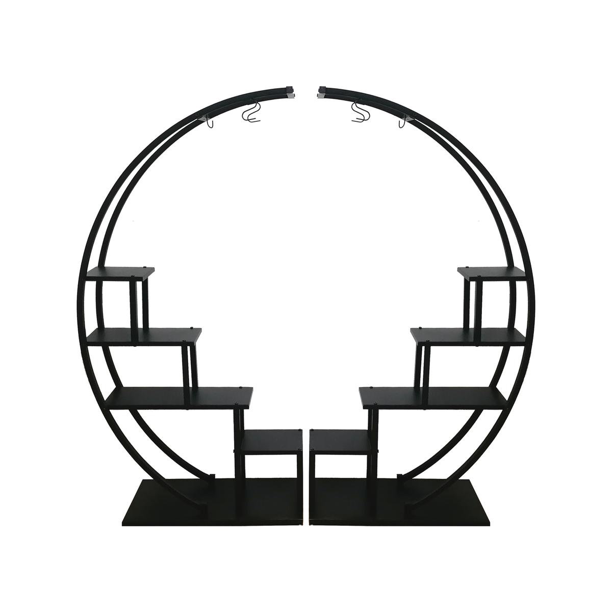 Brunnings 146 x 33 x 144cm 5 Tier Round Metal Plant Stand - Bunnings ...