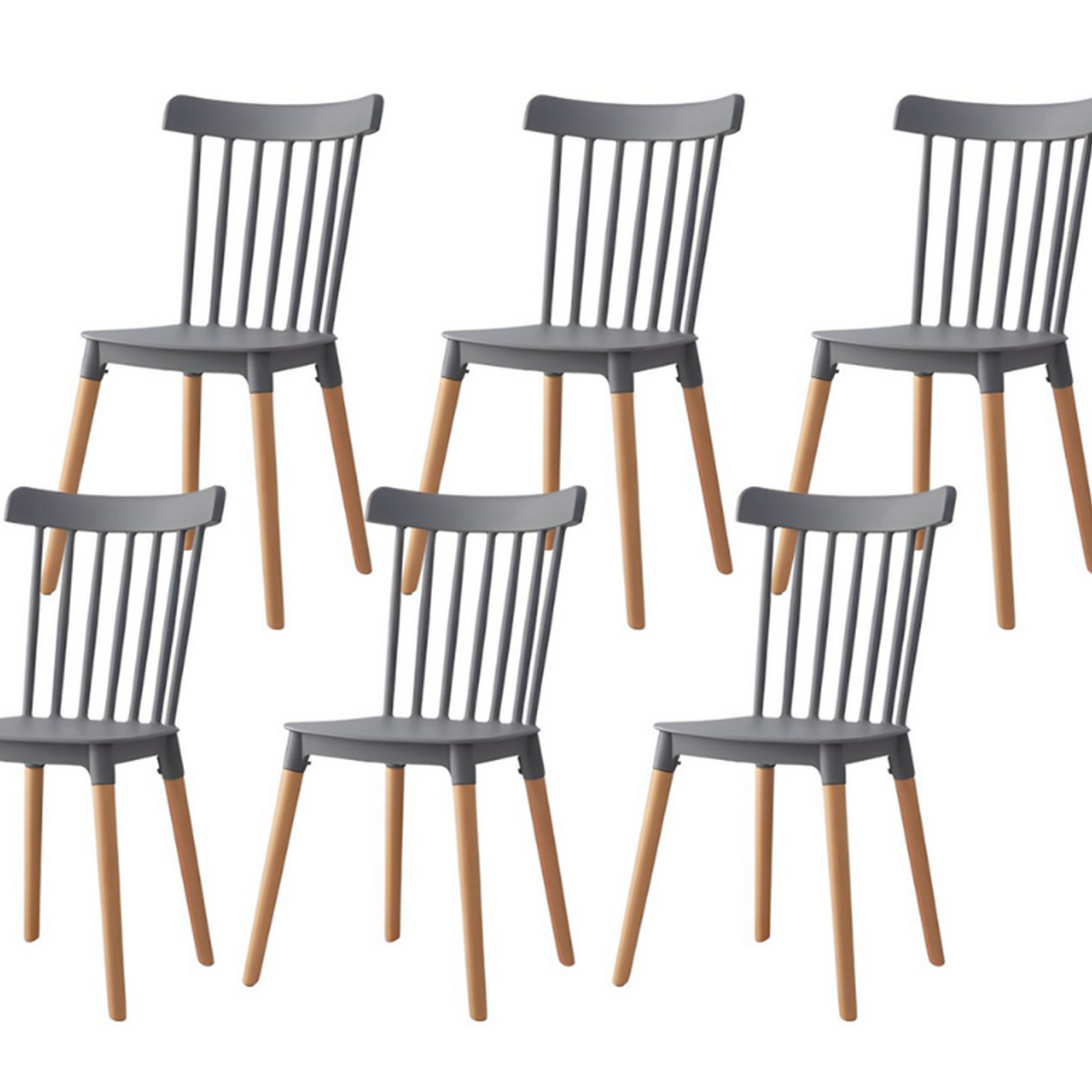 Nora Dining Chair- Set of 6 - Bunnings Australia