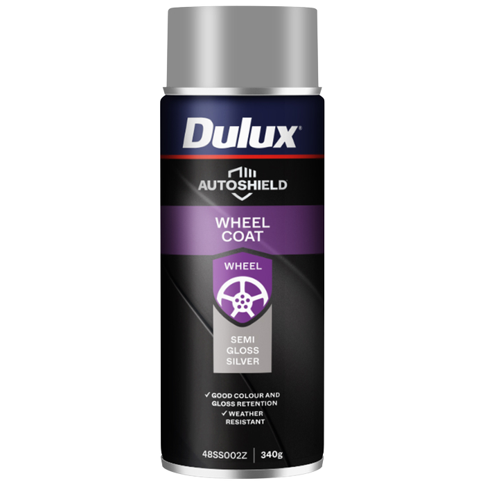 Spray Paint Dulux Autoshield 340G Silver Wheel Coat - Silver - Bunnings ...