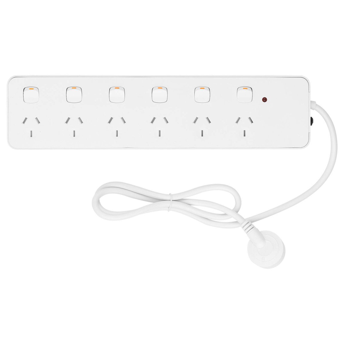 Click 6 Outlet Individually Switched Surge Powerboard with Child Safety ...