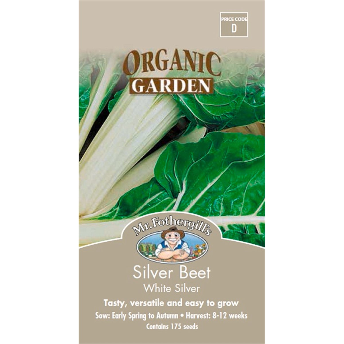 Mr Fothergill's Silverbeet White Silver Organic Seeds - Bunnings New ...