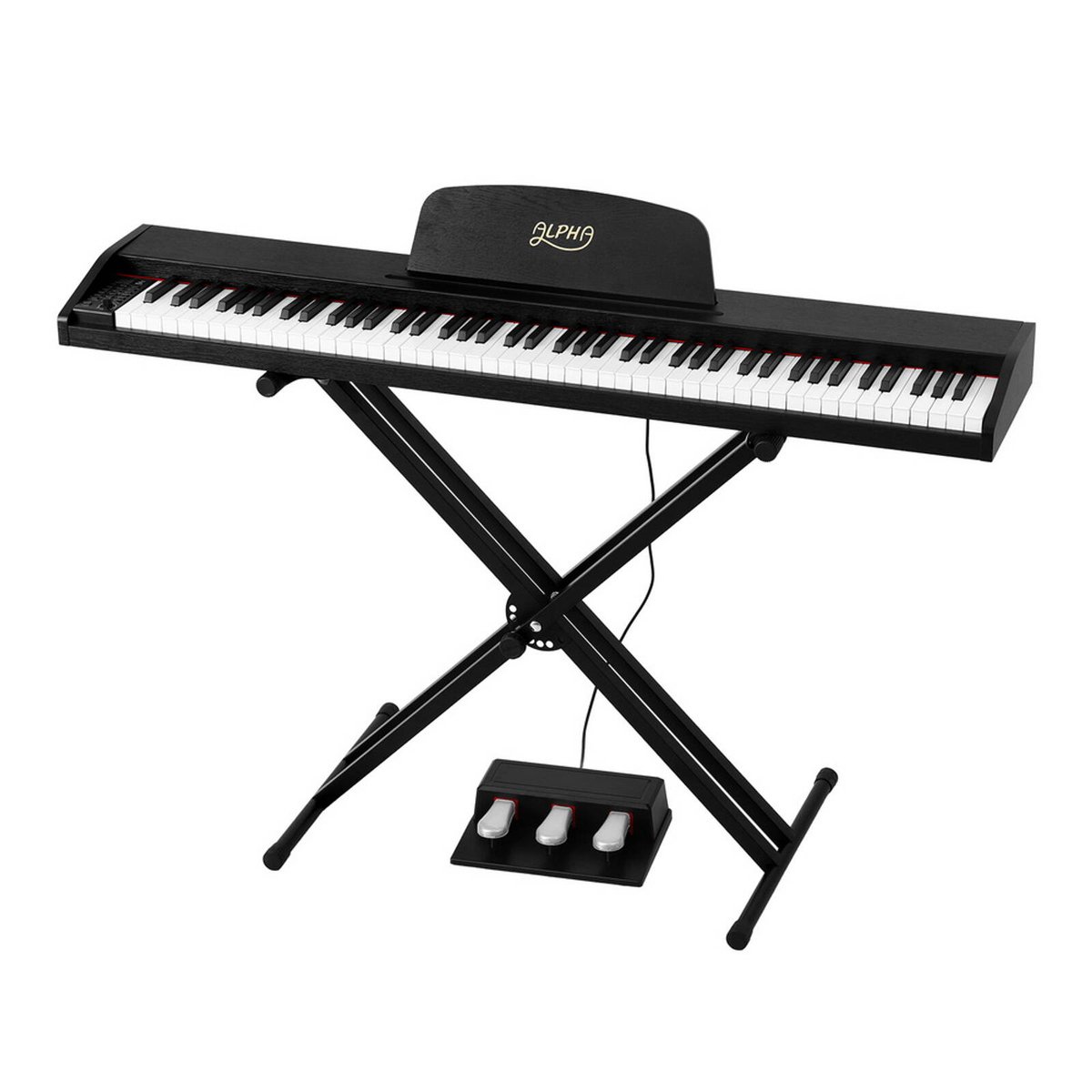 Alpha 88 Keys Digital Piano Keyboard Electronic w/ Stand - Bunnings ...