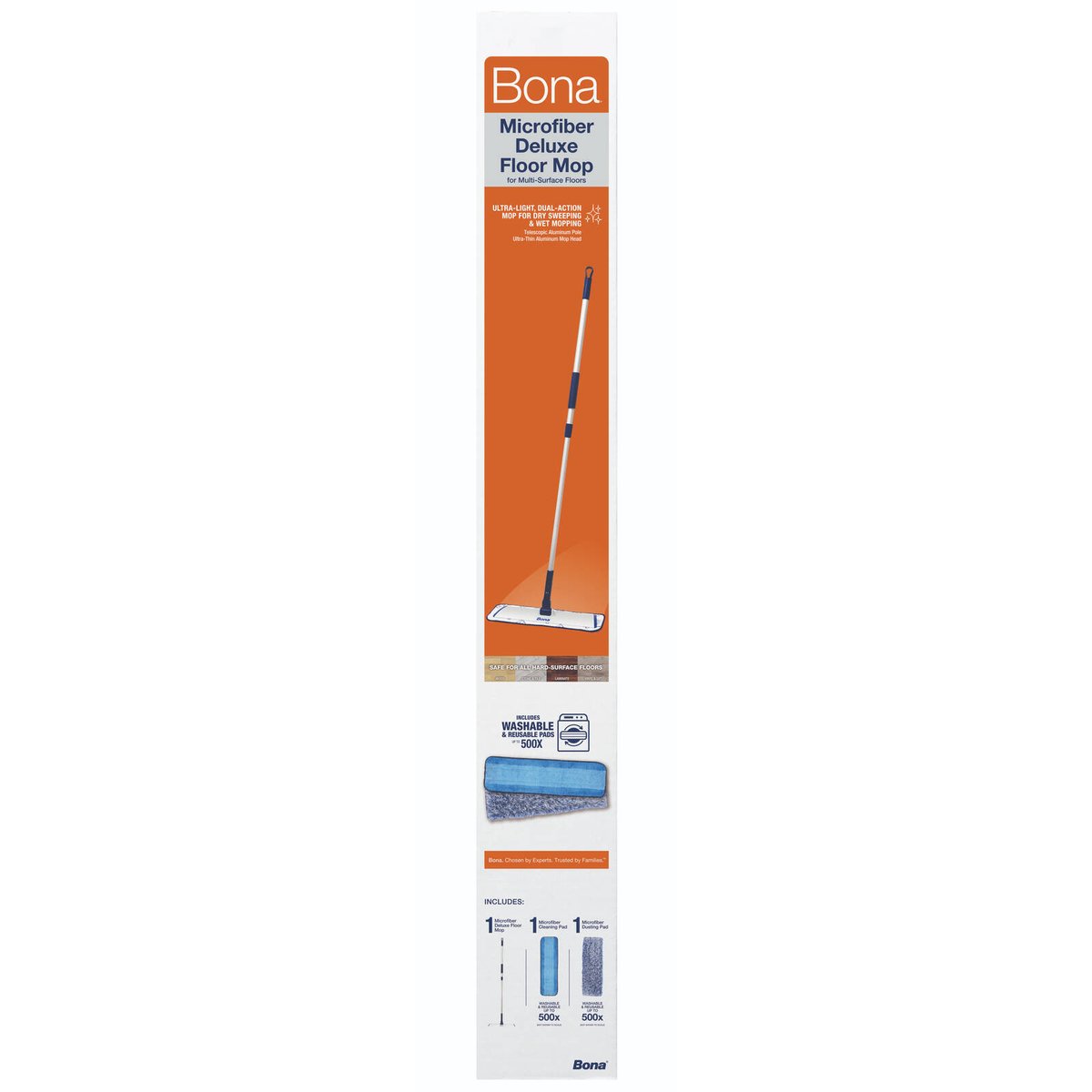 Bona Deluxe Microfibre Mop with 2 Pads - Bunnings New Zealand