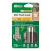 Whitco Black CYL4 Mini Push Lock - Bunnings Australia