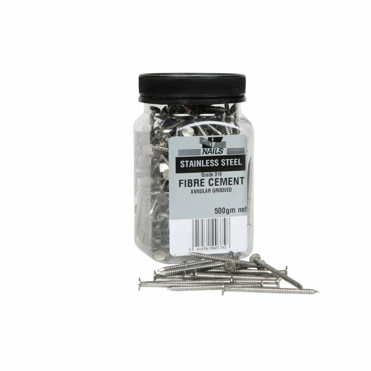 NZ Nails 40 x 2.8mm 500g Hardiflex Flat Head Stainless Steel Grade 316 ...