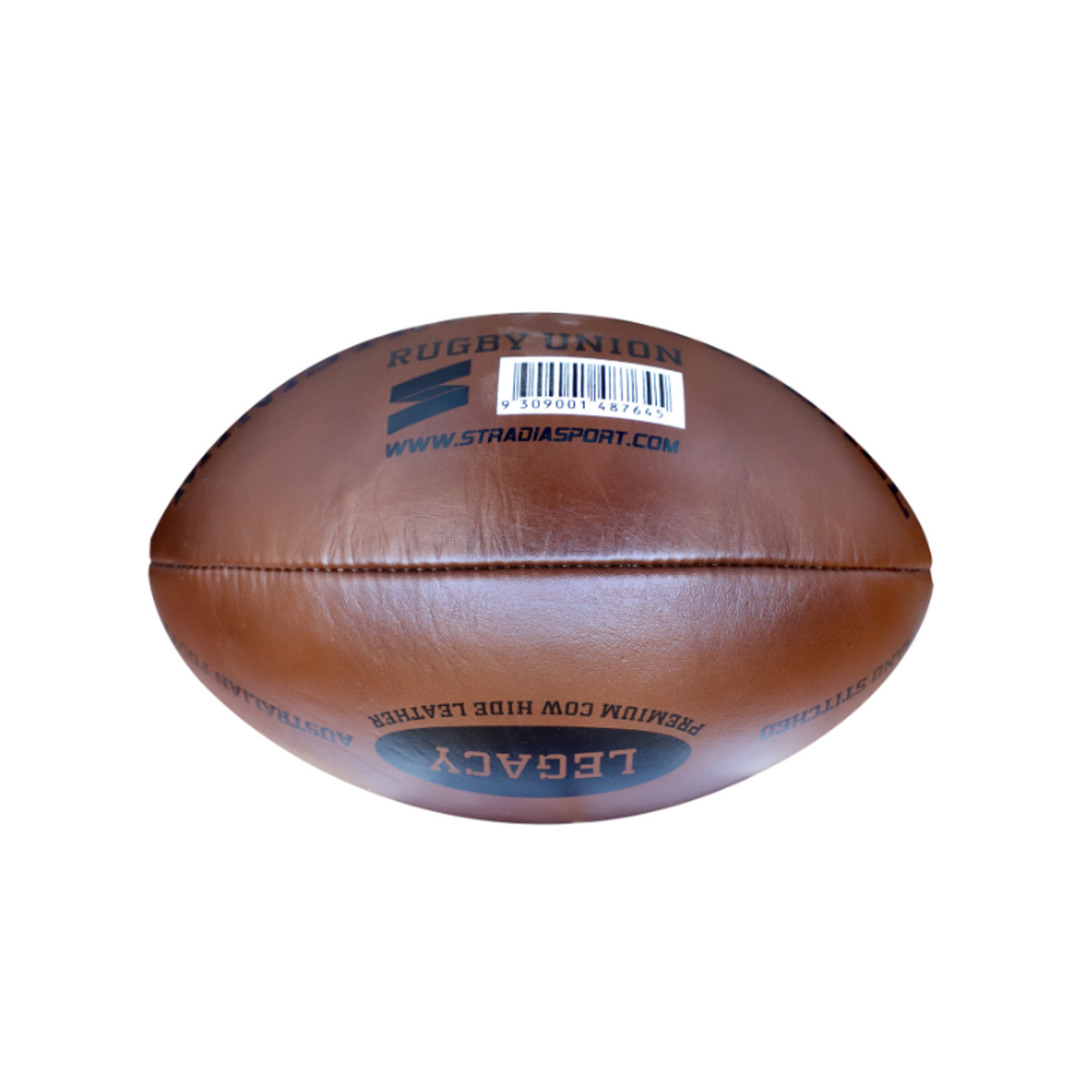 STRADIA Legacy Size 5 Rugby Union Ball - Genuine Leather Game Ball with ...