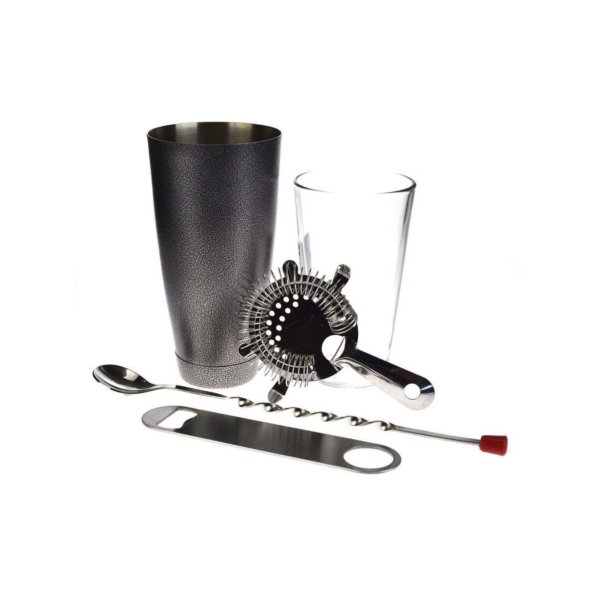 Essentials Black Boston Shaker Set With A Free Bar Blade - Bunnings ...