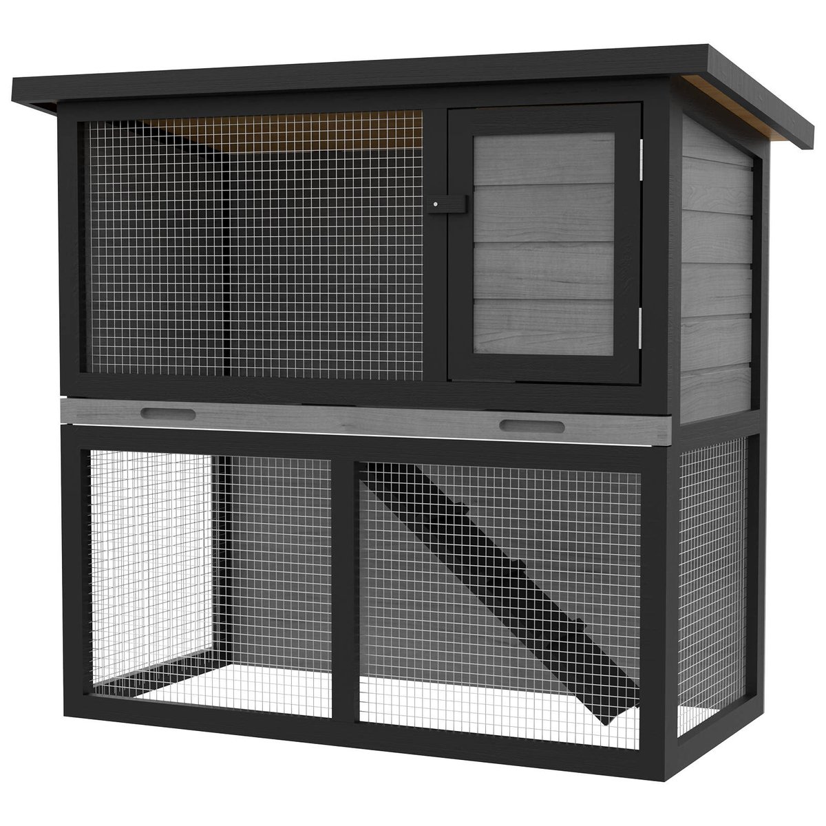 Advwin Rabbit Hutch Wooden Pet House Rabbit Cage - Bunnings Australia