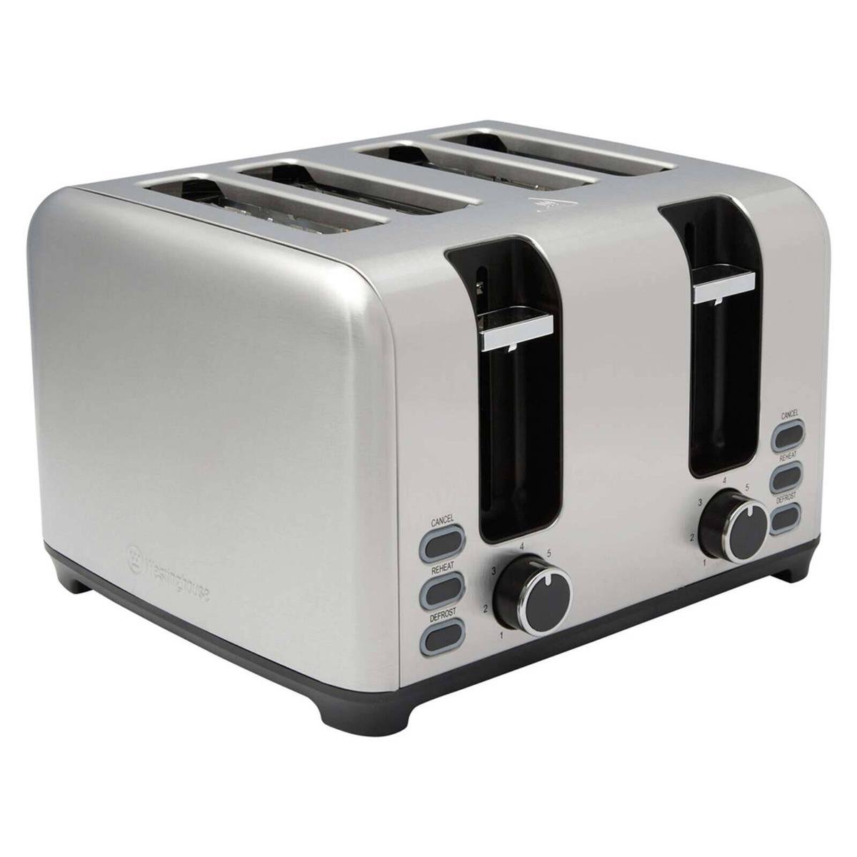 Westinghouse Electric Bread Toaster Stainless Steel 4 Slice - Bunnings ...