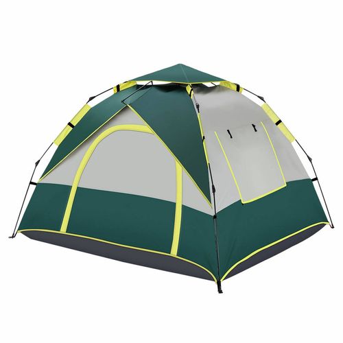 OGL Green White Tent 3 Person - Bunnings Australia