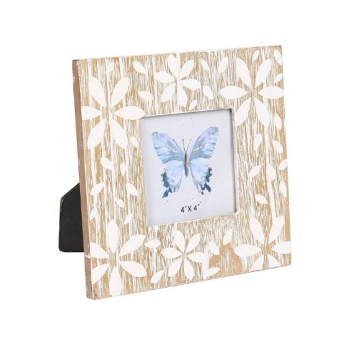 Willow & Silk 4x4" Flowers Design Photoframe 18x2x18cm - Bunnings Australia