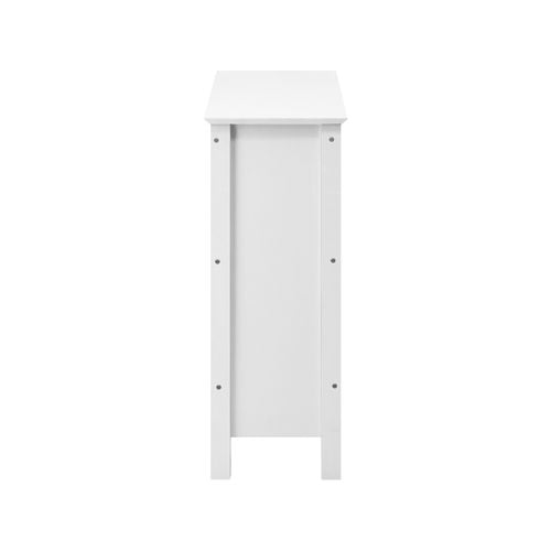 Oikiture 3-Tier Console Table Sofa Side Storage Shelf White - Bunnings ...