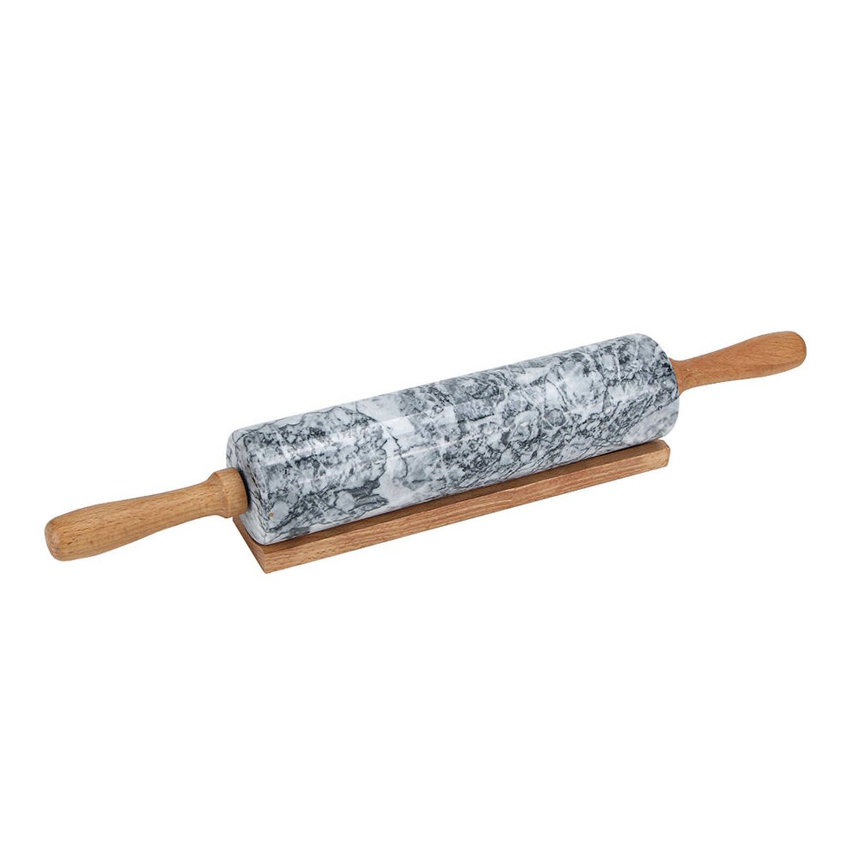 NF Living Rolling Pin for Baking Dough Easy Grip 46x7cm Marble ...