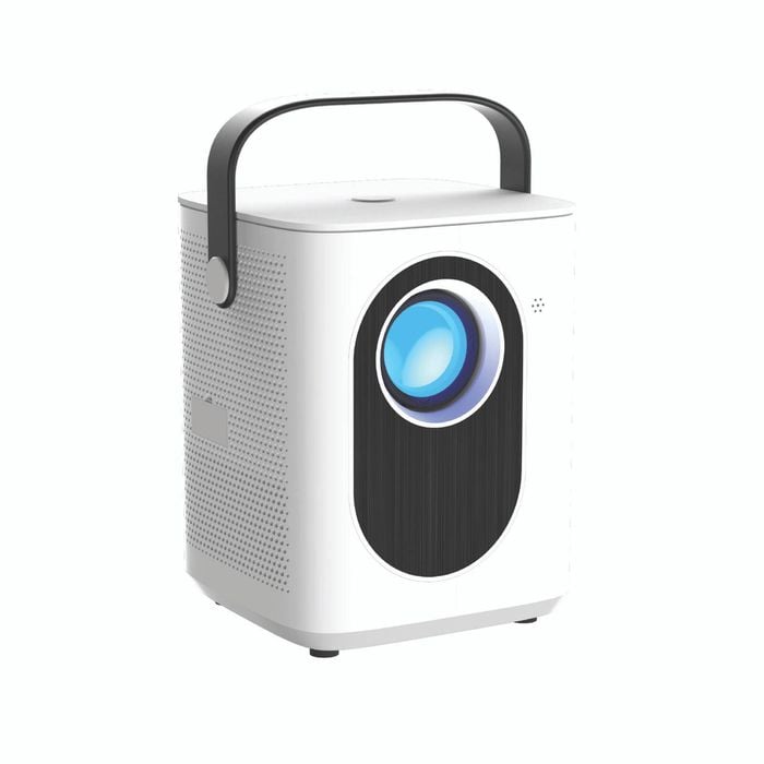Laser 1080p Android Cube Projector With Screen (White) - Bunnings Australia
