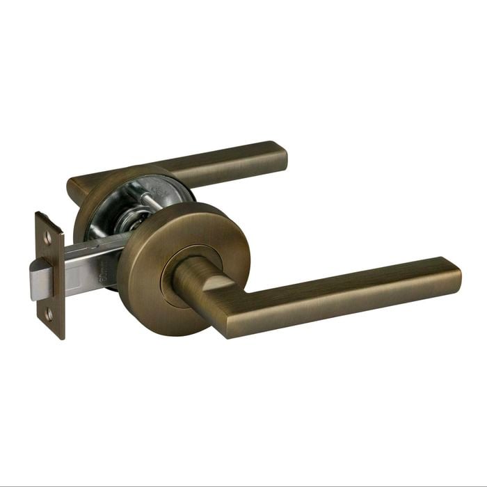 Delf Antique Brass Madrid Passage Lever Set - Bunnings Australia