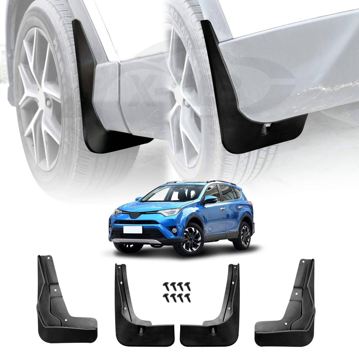 Mud Flaps Splash Guards for Toyota Rav4 RAV 4 2013-2018 Mudguard Fender ...