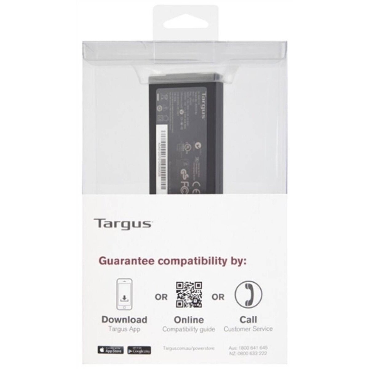 Targus 65 W AC Adapter - For Notebook, Mobile Device - 120 V AC, 230 V ...