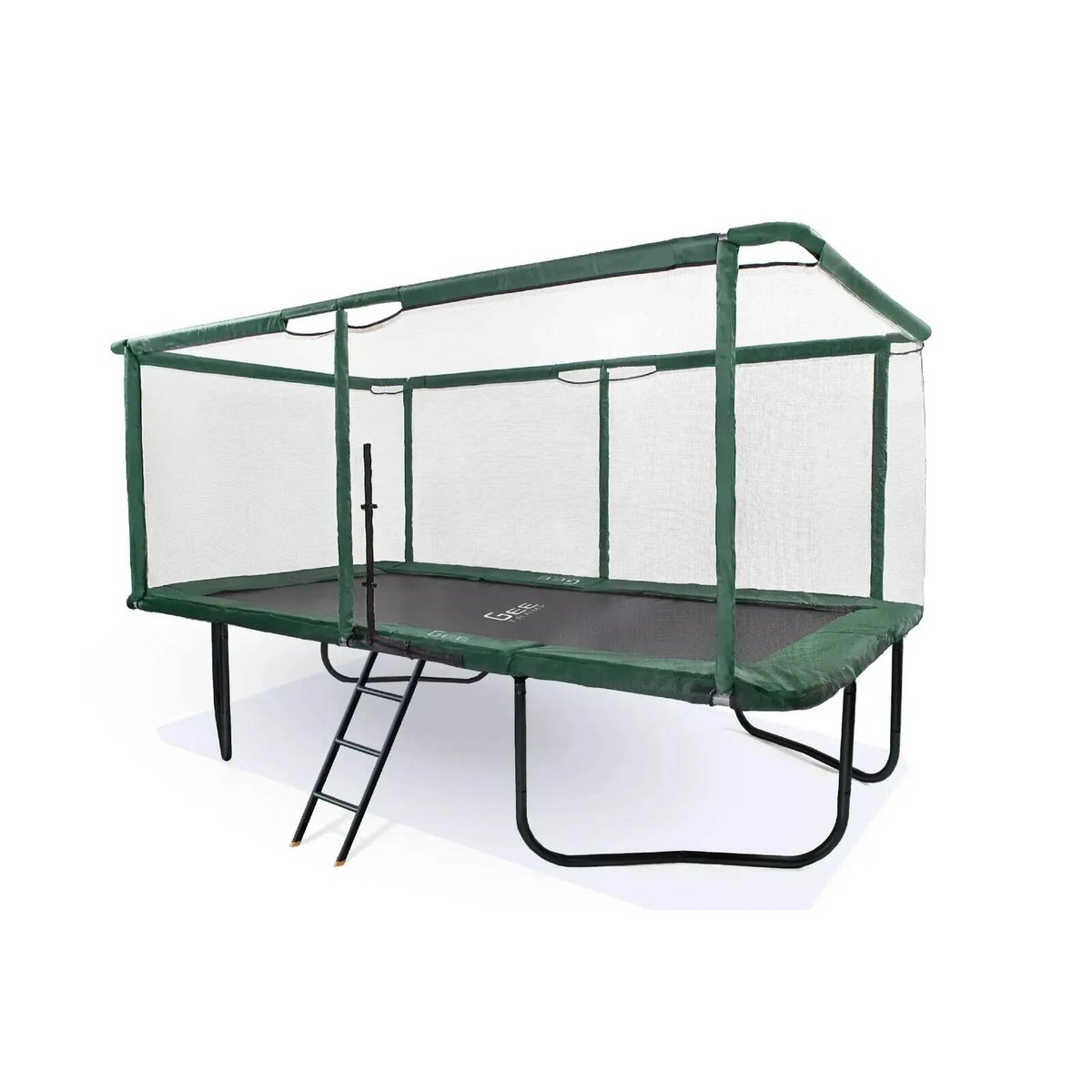 GeeTramp Force 10x17ft Rectangle Trampoline - Black Edition - Standard ...