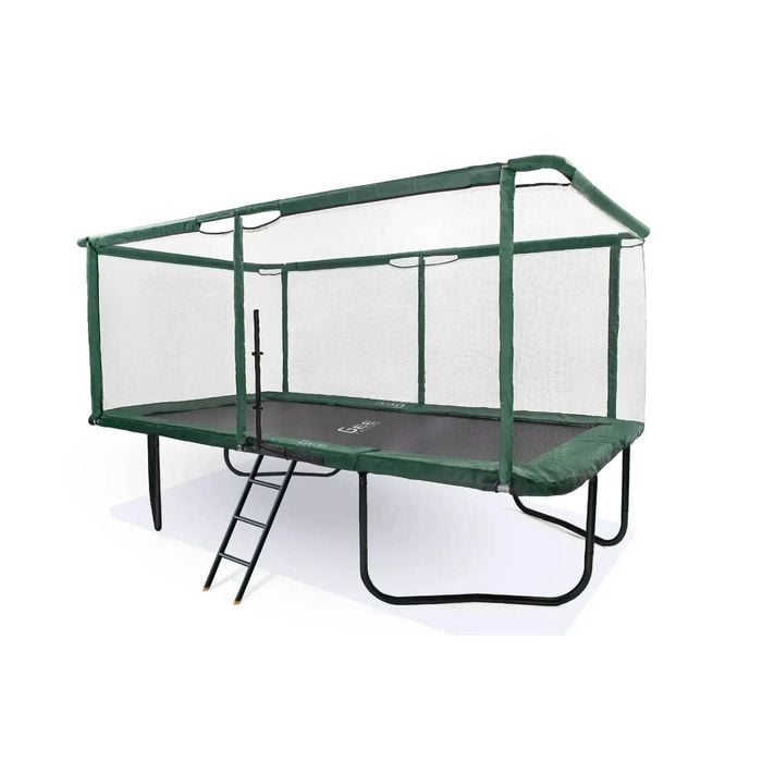 GeeTramp Force 10ft x 17ft Rectangle Trampoline - Black Edition ...