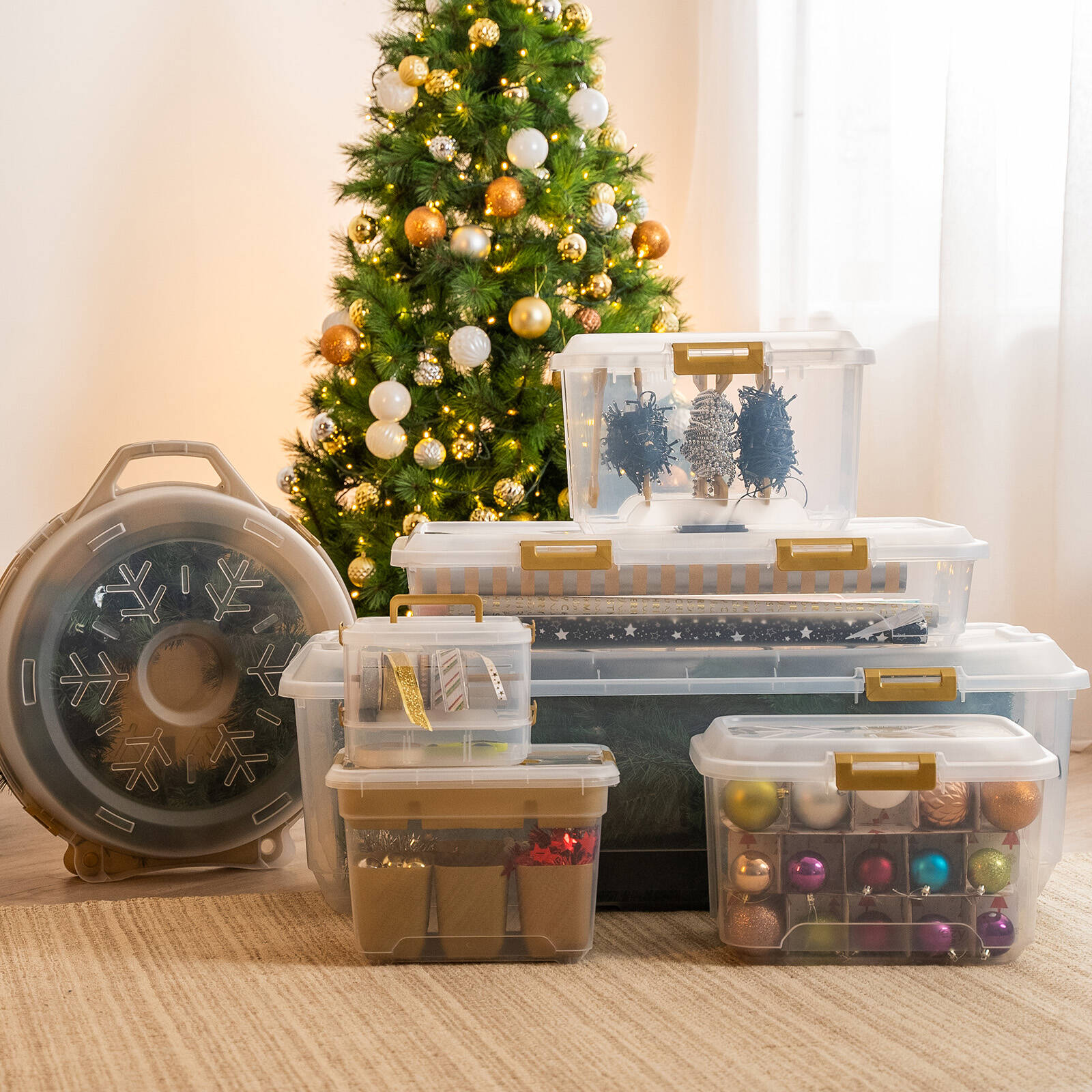 Ezy Storage Christmas 31L Ornamental Storage Box Bunnings Australia