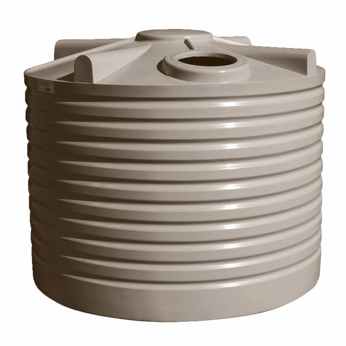 Clark Tanks 5000L Squat Round Poly Water Tank - Merino - Bunnings Australia