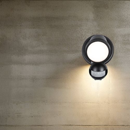 Brilliant Black Raptor III Single LED Sensor Light - Bunnings New Zealand