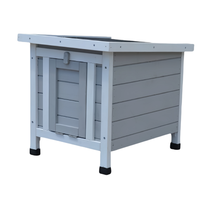 YES4PETS Grey Small Chicken Coop Rabbit Hutch Ferret Cage Guinea Pig ...