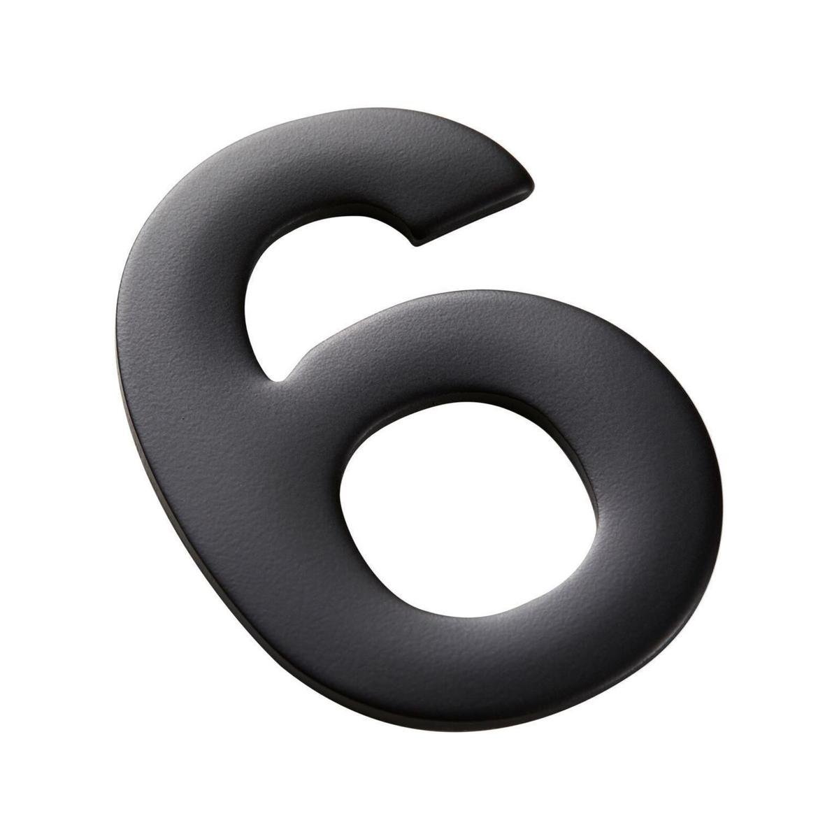 Sandleford 50mm Black Mode Self Adhesive House Number 6 - Bunnings ...