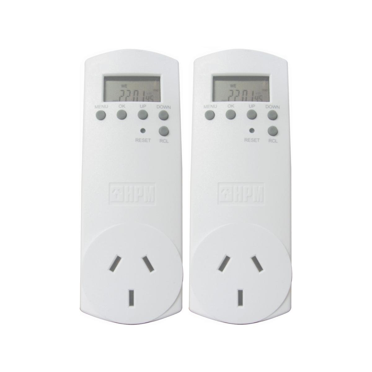 HPM Slimline 24/7 Digital Timer - Pack of 2 - Bunnings New Zealand