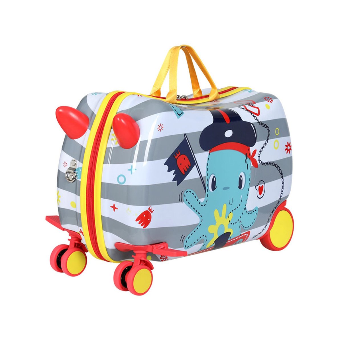 Wanderlite 17" Kids Ride On Luggage Children Suitcase Trolley Travel ...