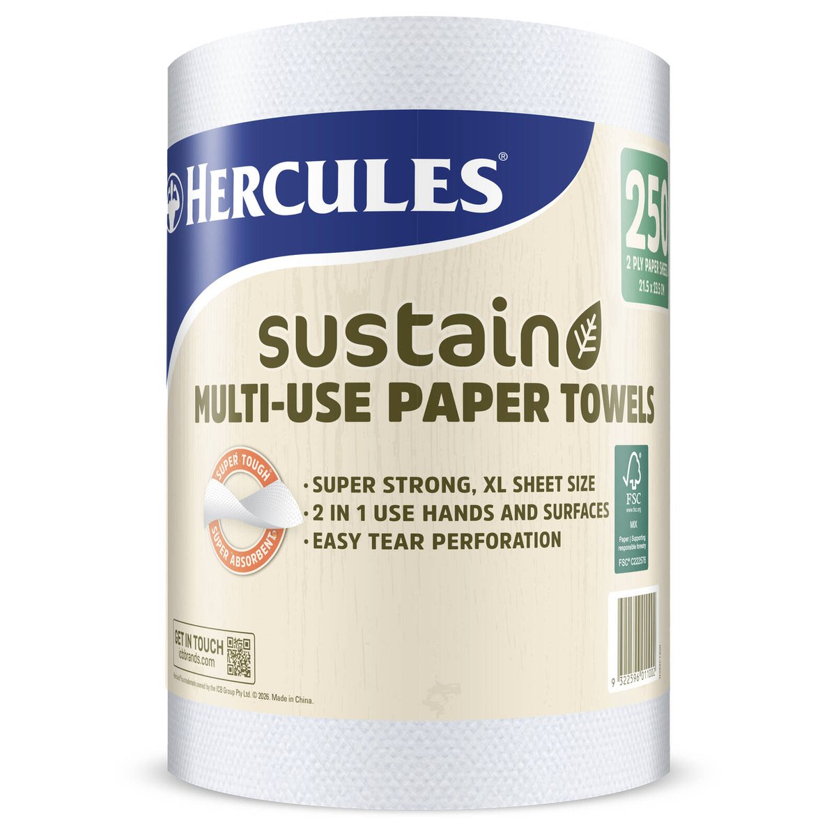 Hercules Paper Towel 250 Sheets - Bunnings Australia